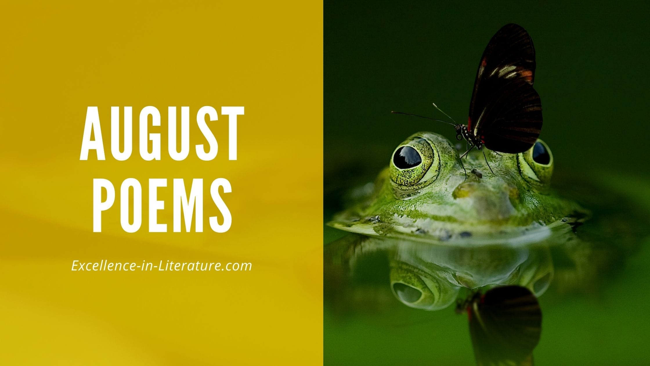 August Poems - Excellence in Literature by Janice Campbell